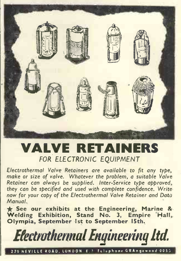 ELECTROTHERMAL, VALVE RETAINER, SPRING TYPE, FOR B9A, B7G, VALVES, , A ...