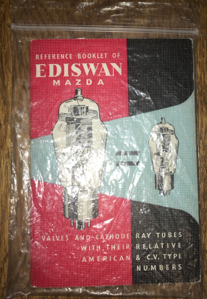 EDISWAN, MAZDA, RADIO VALVES & CATHODE RAY TUBES, CRT, BROCHURE, 1950 ...
