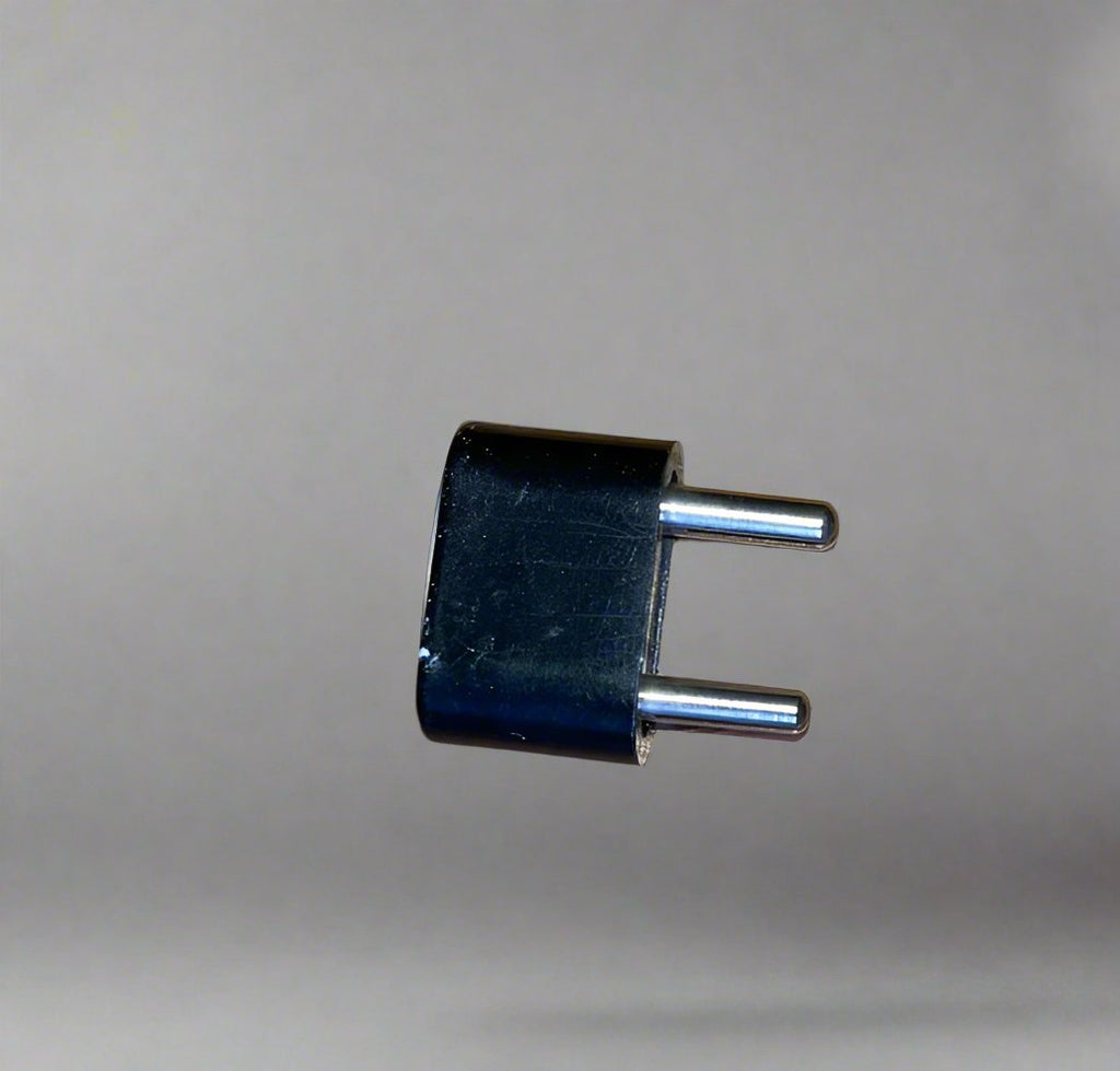 2 pin plug, POSSIBLY suit B2 spy set, 12mm CENTRES – MULLARD MAGIC