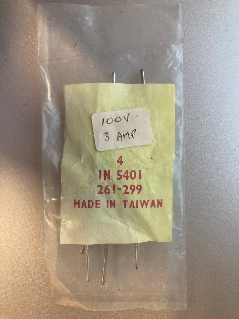 1N5401, RS, 261-299, Rectifier Diode 3A 100V , PACK OF 4X – MULLARD MAGIC