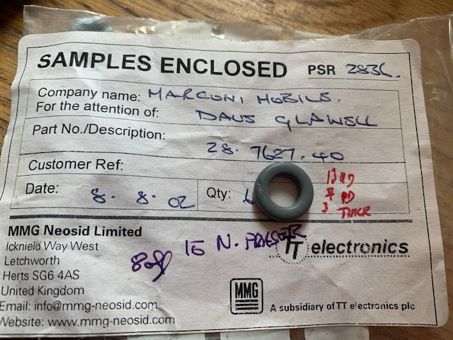 MMG NEOSID, FERRITE RING, 13mm OD, 7MM ID, 3MM THICK – MULLARD MAGIC