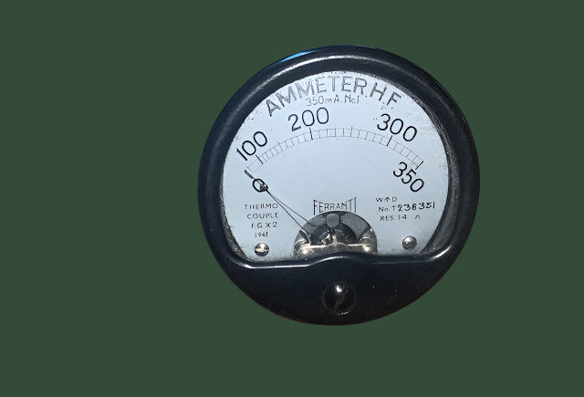 RF THERMAL AMMETER, HF No 1 350mA, FOR WS22, 22 SET, TYPE J ANTENNA TU ...