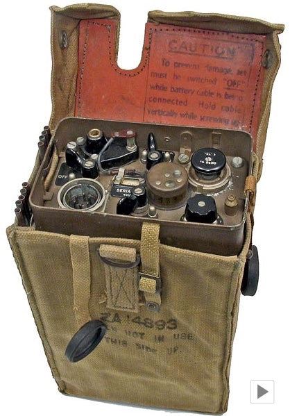 WW2, Army, Military Radio, Wireless Set 46, WS46, Control seal and gla ...