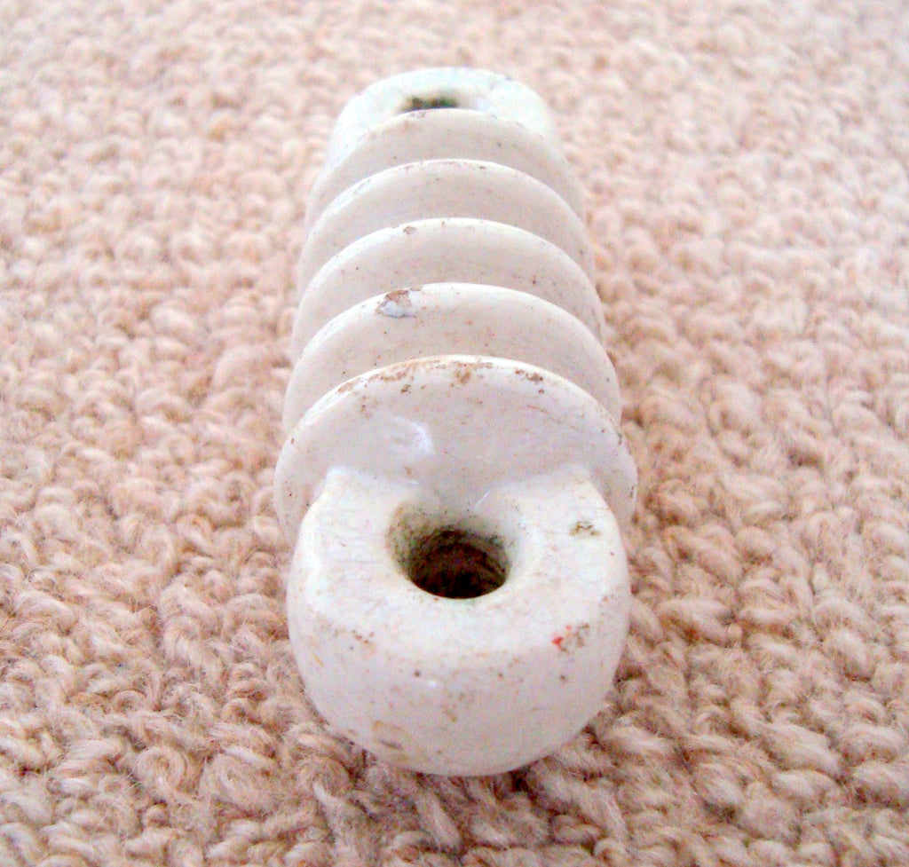 EDDYSTONE WHITE CERAMIC AERIAL STRAIN INSULATORS DOGBONE CAT No 999 ...