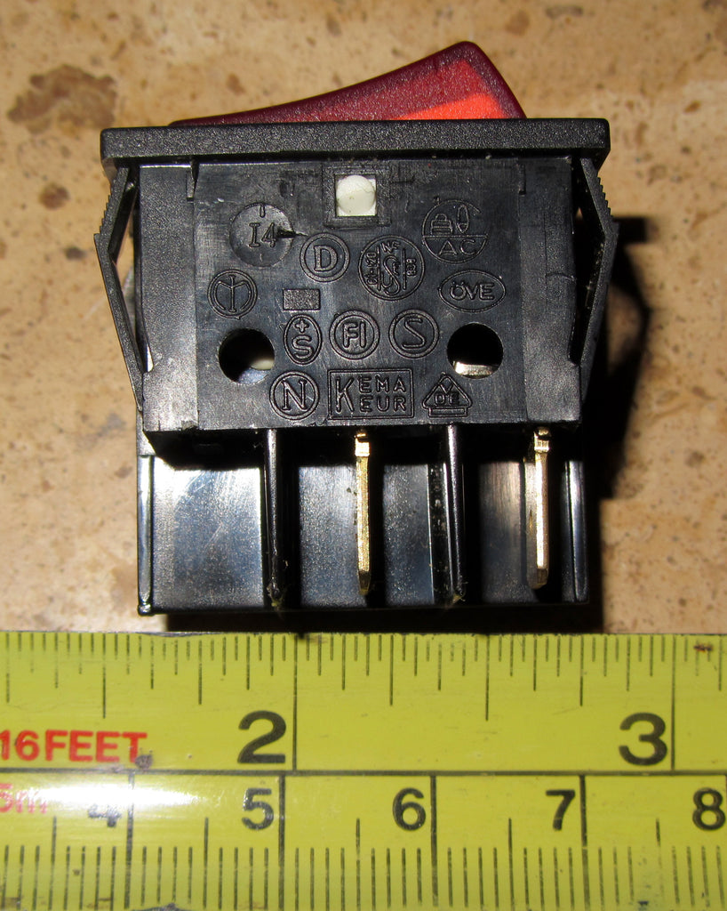 KEMA, T120, DPST , ILLUMINATED ROCKER SWITCH, NOS – MULLARD MAGIC
