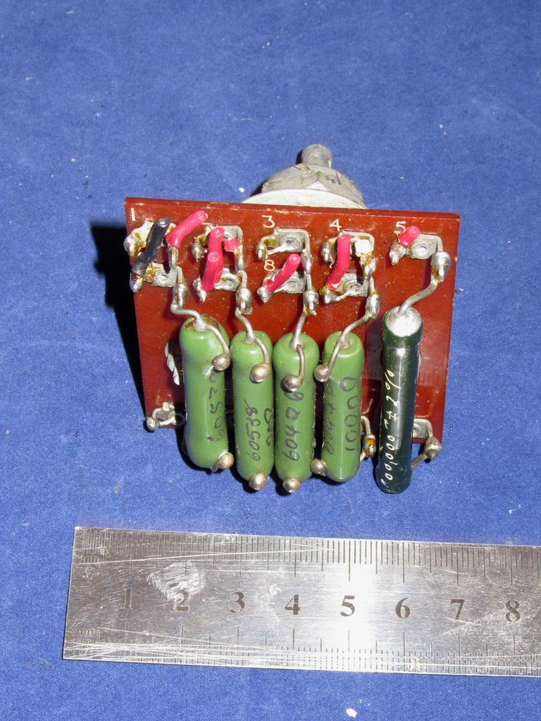 CERAMIC, ROTARY SWITCH, 3 WAY, ANTENNA CHANGEOVER, ON PAXOLIN MOUNT ...