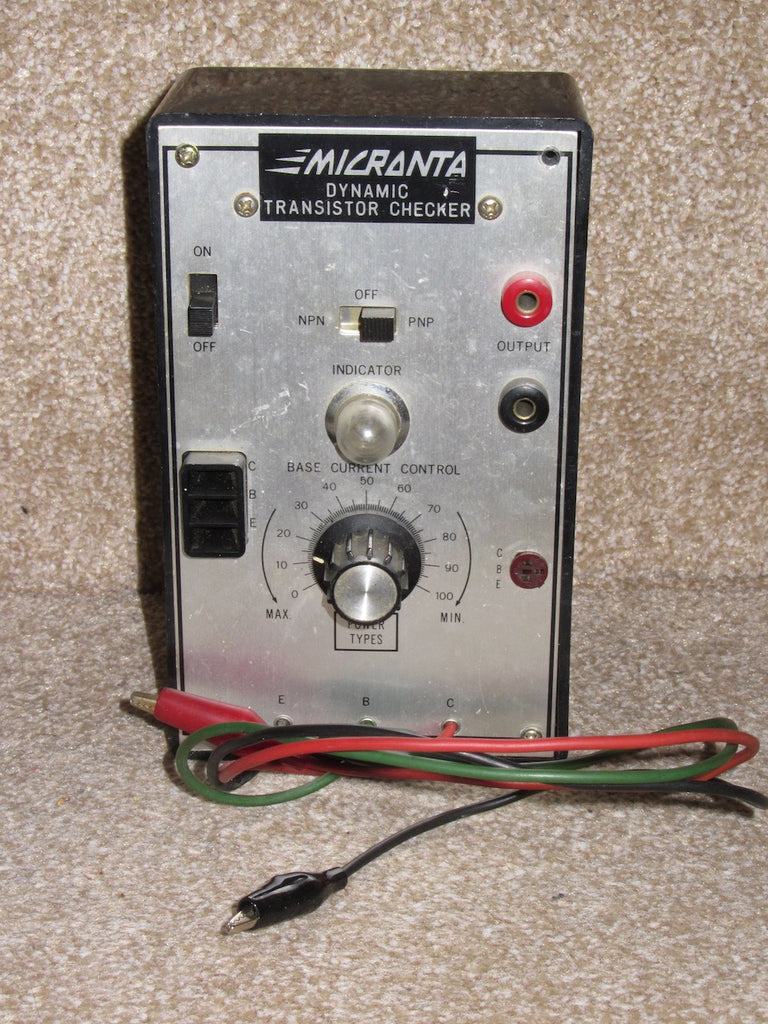 MICRONTA, DYNAMIC TRANSISTOR TESTER, 22-024, 1979 MANUFACTURE – MULLARD ...
