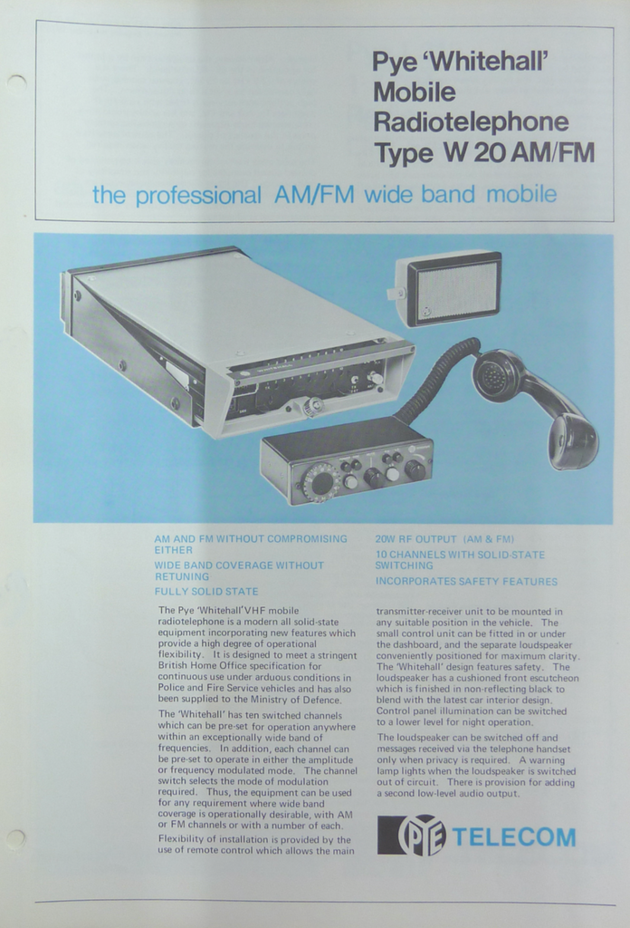 TELEPHONE HANDSET, NOS, PAINTON, CINCH ,JONES, 8 PiN MALE PLUG, PYE VA ...